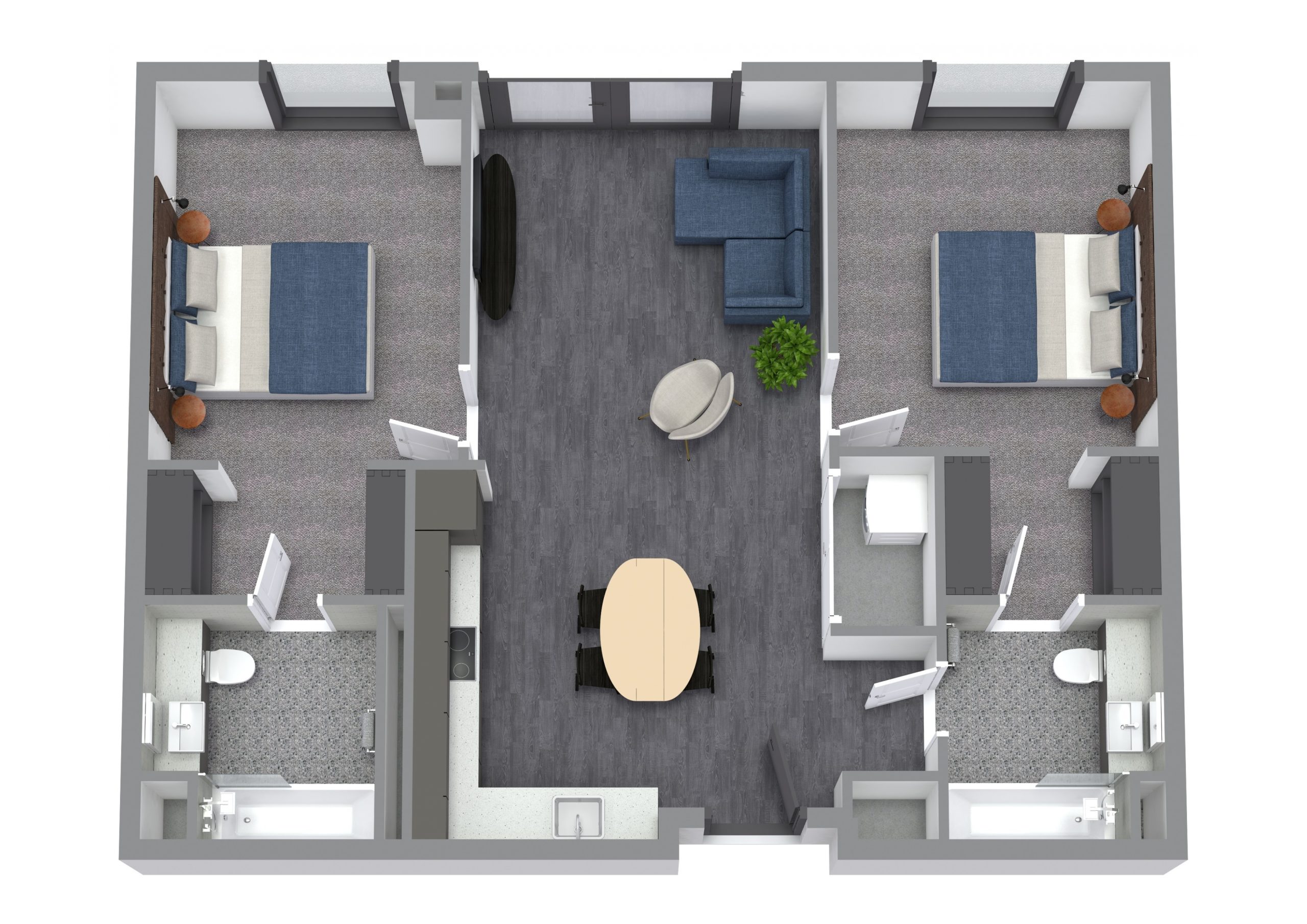 2 Bedroom Apartments | Ebb & Flow Reading